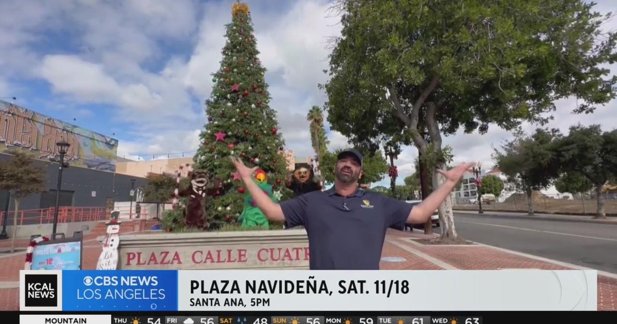 Plaza Navideña in Santa Ana | Shameless Weekend Weather Plug - CBS Los ...