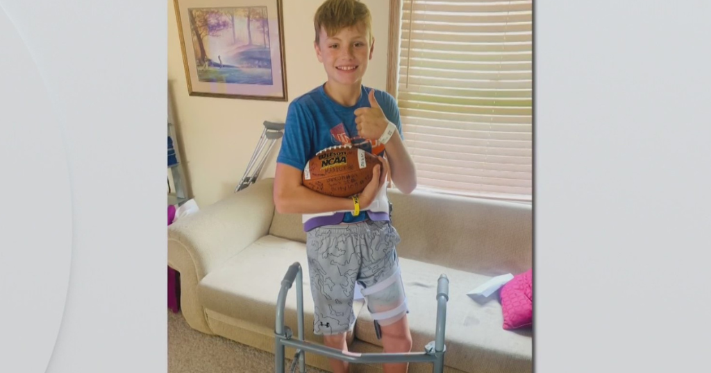 14-year-old West Virginia athlete learns to walk again after rare ...
