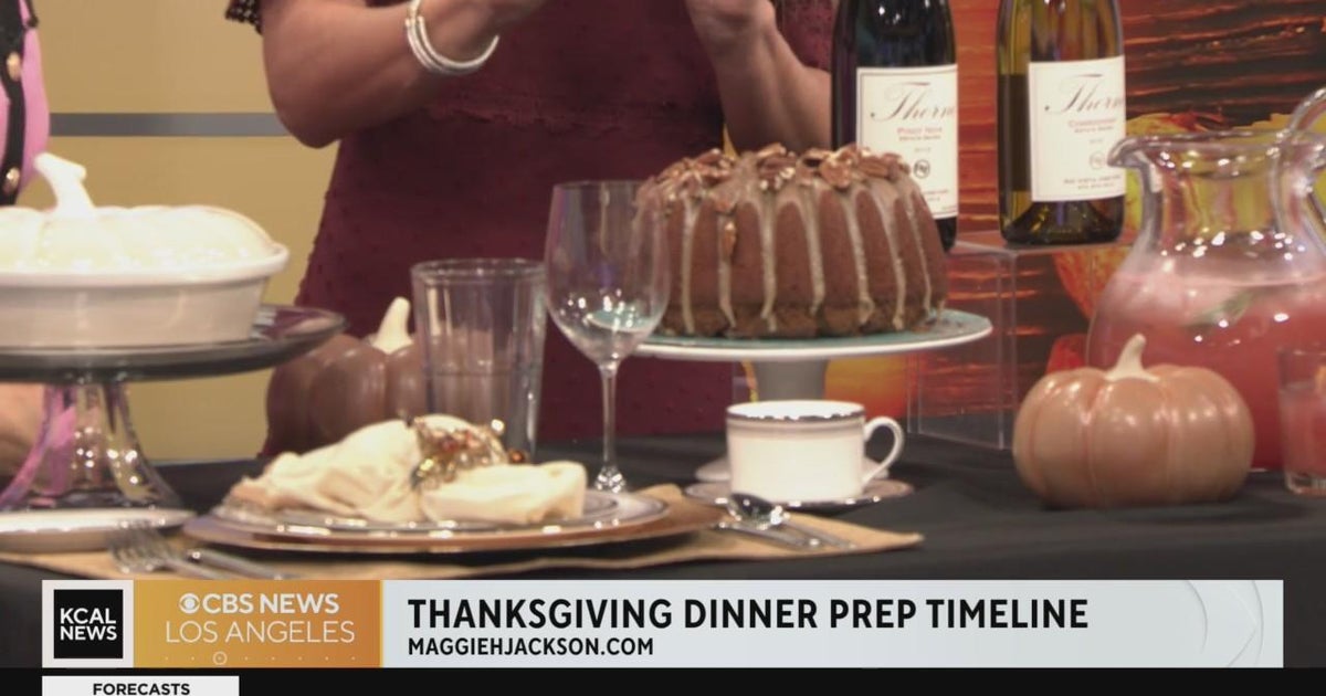Lifestyle expert Maggie Jackson offers these tips for Thanksgiving dinner prep - CBS Los Angeles