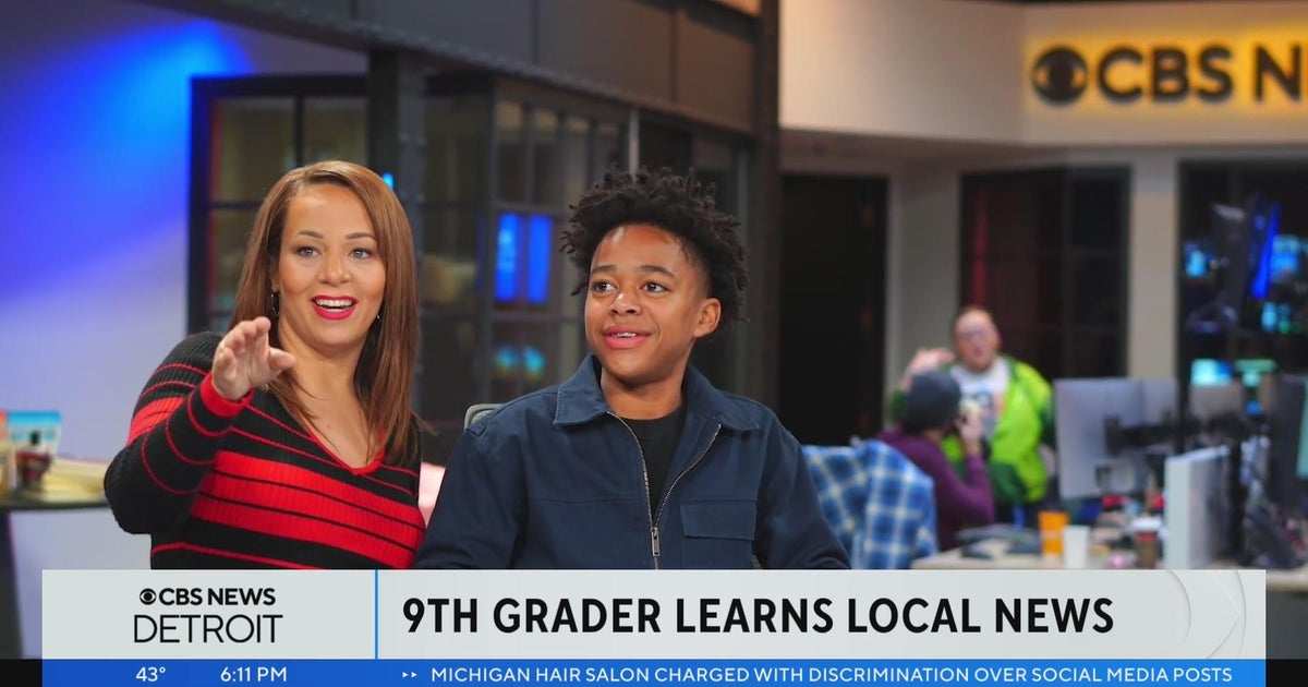 Ninth grader learns behind the scenes of local news coverage at CBS ...
