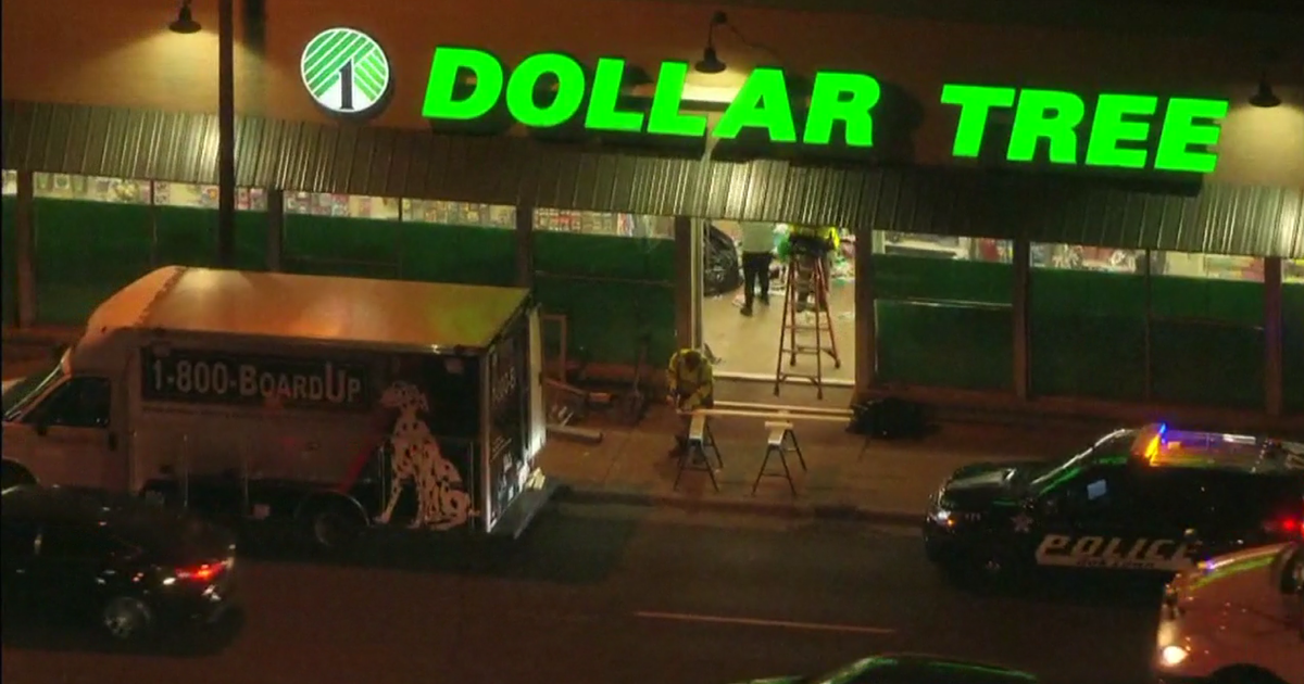 Car slams into Dollar Tree store in Chicago suburbs - CBS Chicago