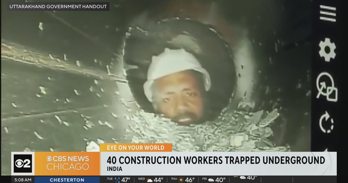 40 construction workers trapped underground in India - CBS Chicago