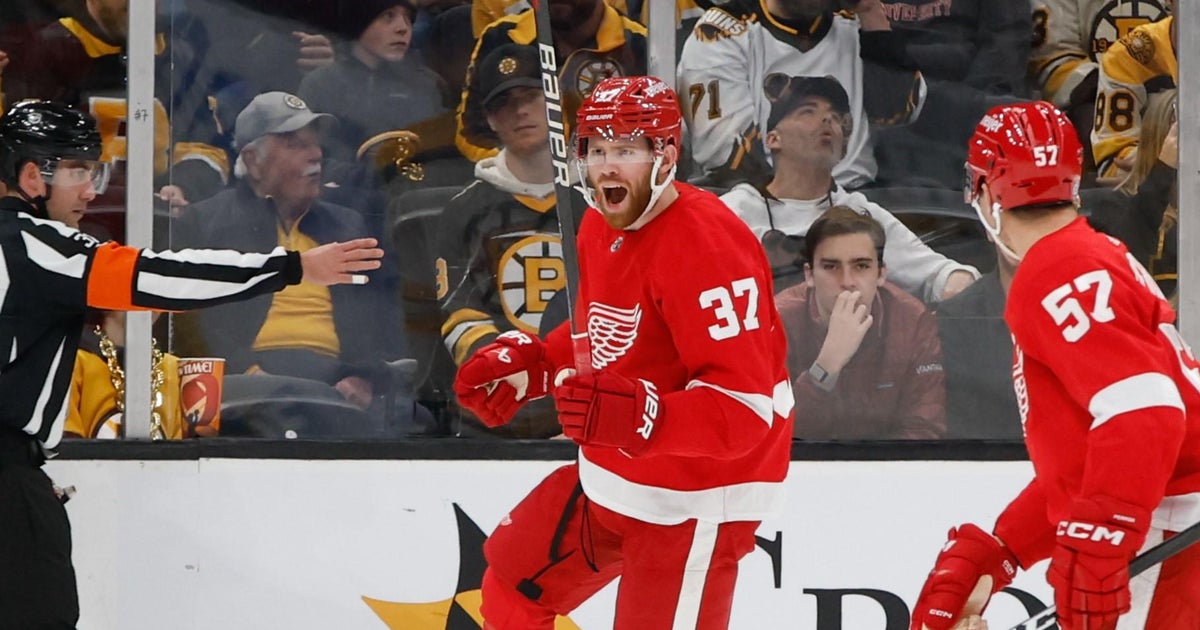 Red Wings remain lone team to beat Bruins in regulation with 5-2 win in ...