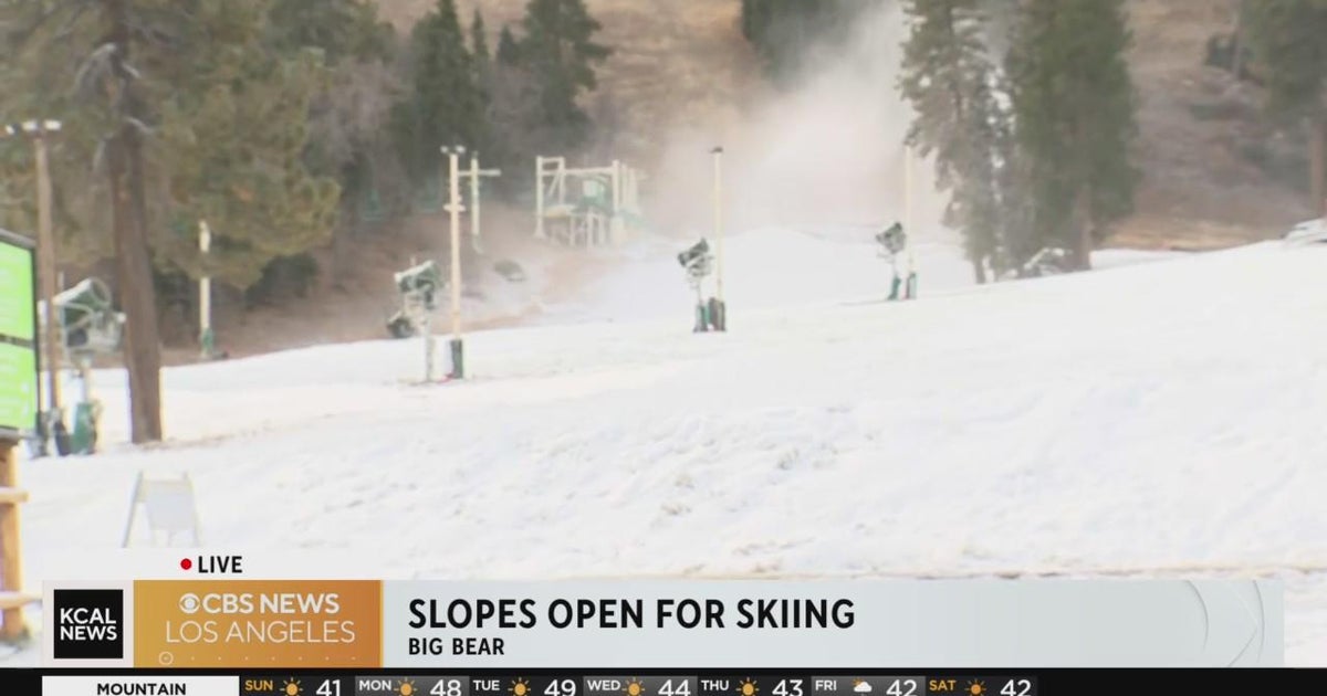 Local slopes open to skiers and snowboarders - CBS Los Angeles