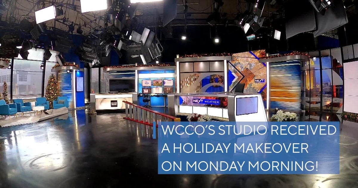 WCCO studio gets a holiday makeover - CBS Minnesota