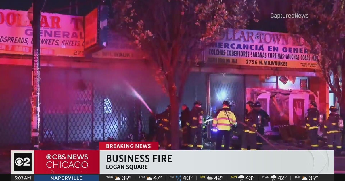Dollar store fire in Logan Square - CBS Chicago