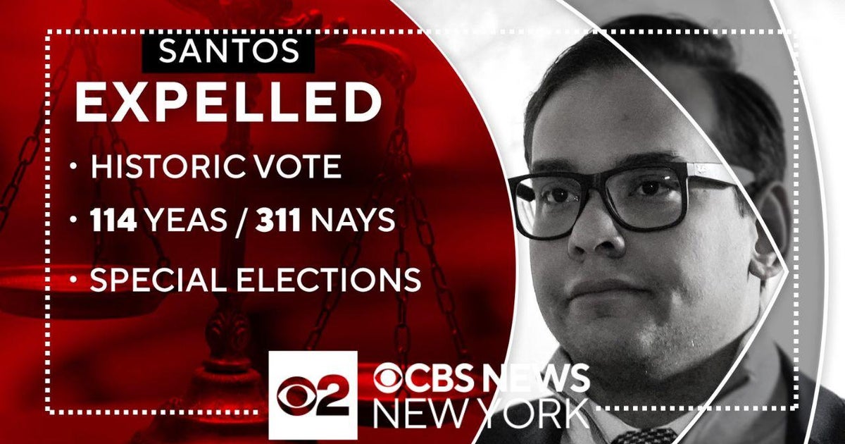 What is the political impact of George Santos' expulsion? - CBS New York