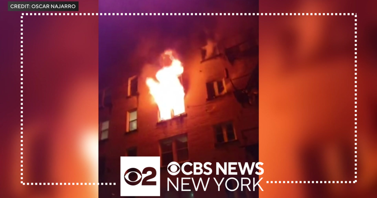 Dozens of residents displaced in Plainfield fire - CBS New York