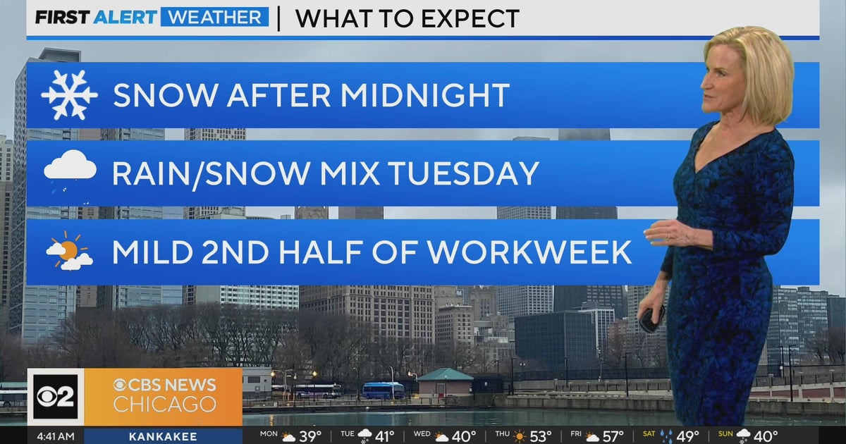 Chicago First Alert Weather: Overnight snow showers - CBS Chicago