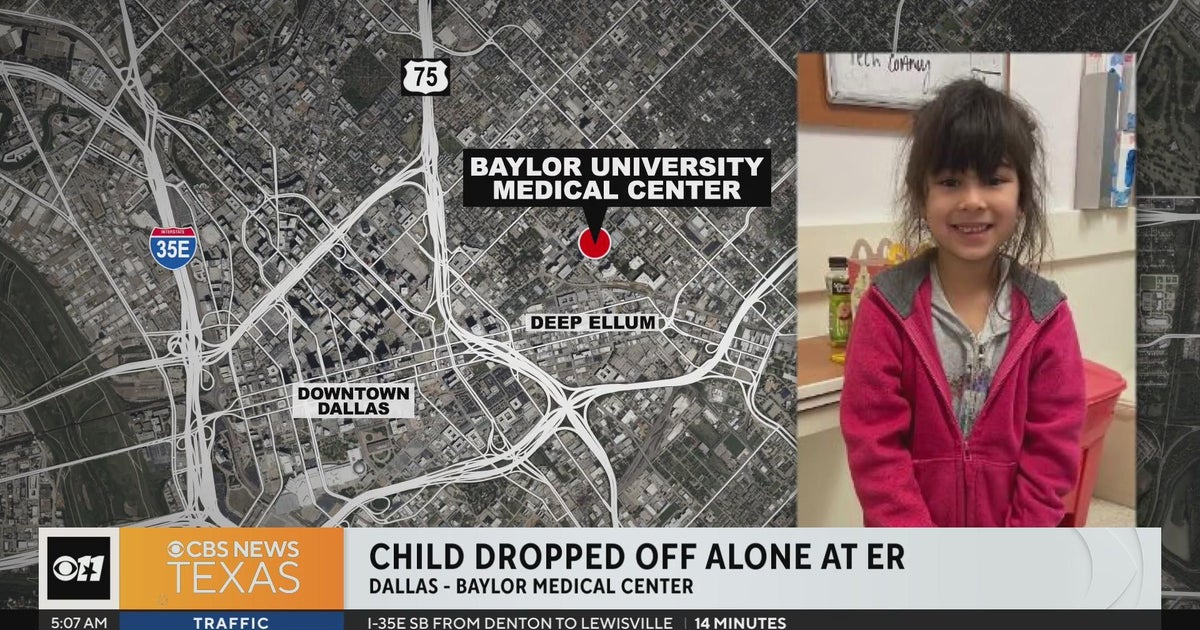 Child dropped off alone in emergency room - CBS Texas