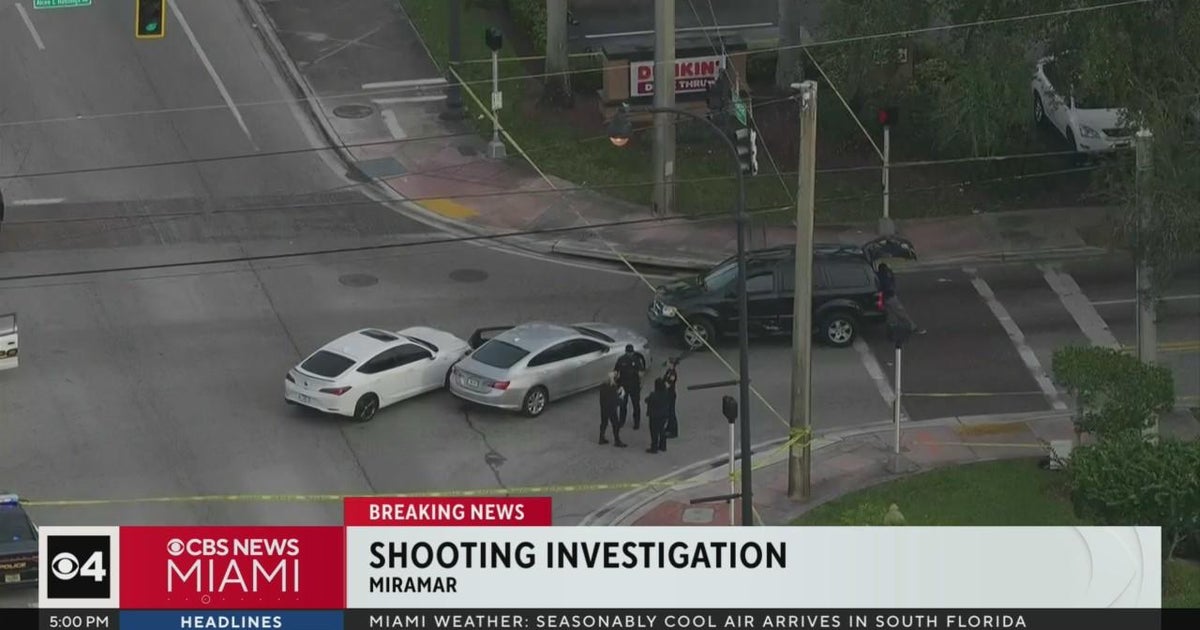 Police investigate Miramar shooting, man in custody - CBS Miami