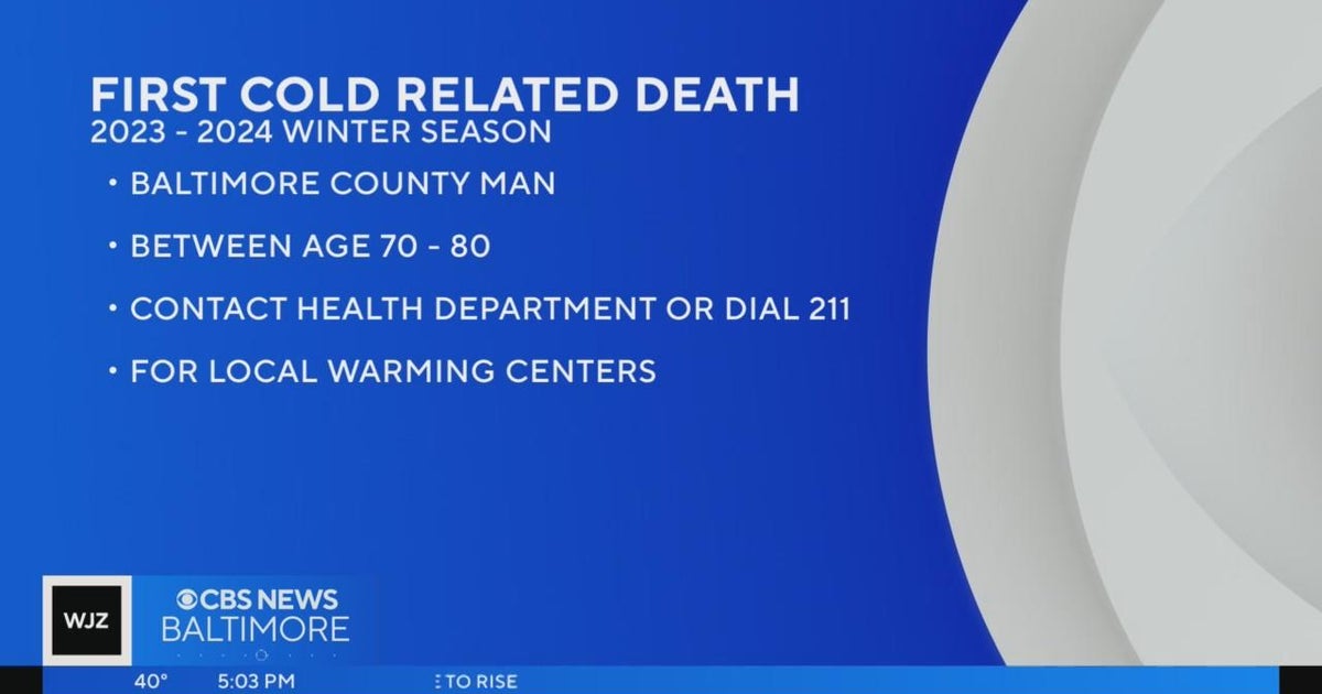 Baltimore County man marks first cold-related death of winter season ...