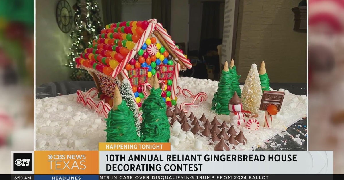 Reliant hosts 10th annual gingerbread house contest - CBS Texas
