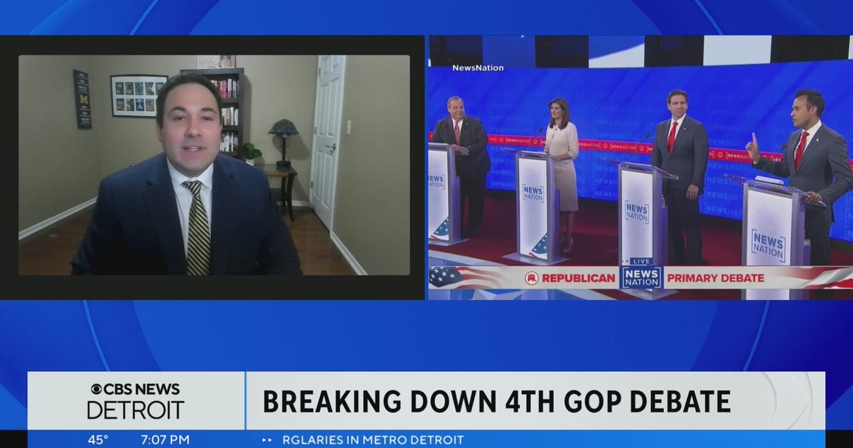 Breaking down fourth Republican presidential debate - CBS Detroit