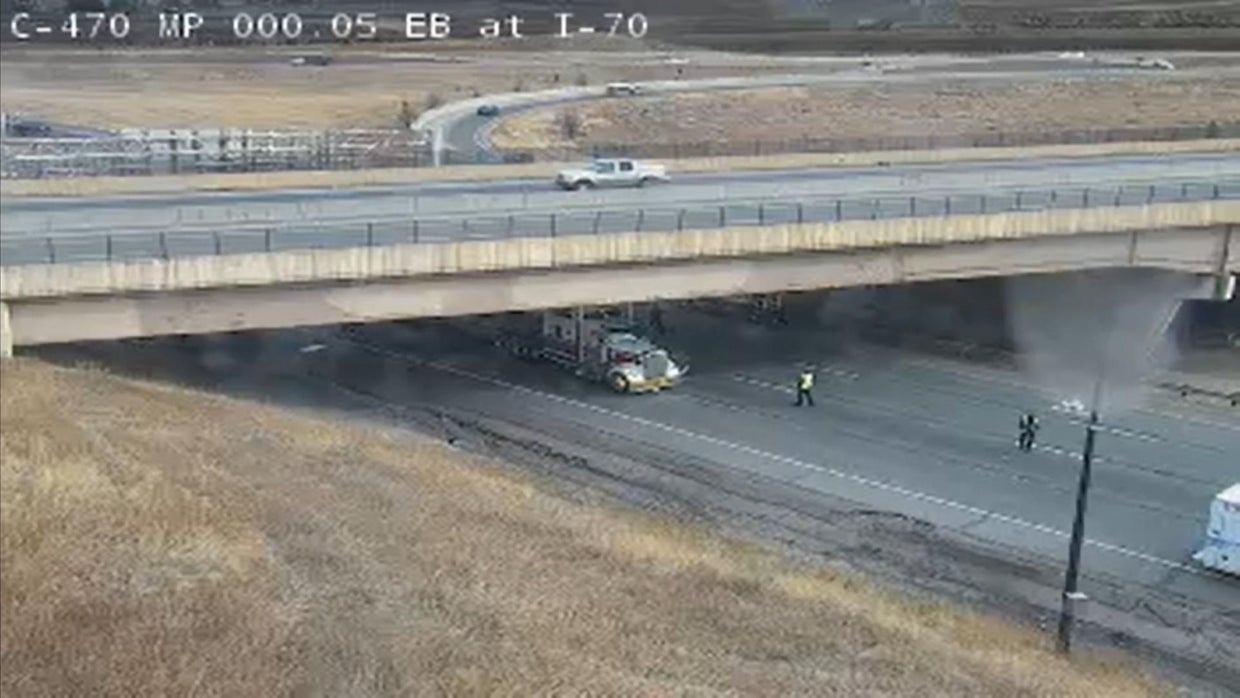 Westbound I-70 reopens at C470 after oversized load gets stuck under ...
