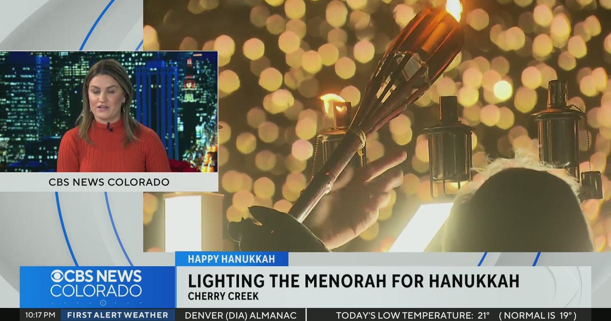 Lighting the menorah for the fourth night of Hanukkah - CBS Colorado