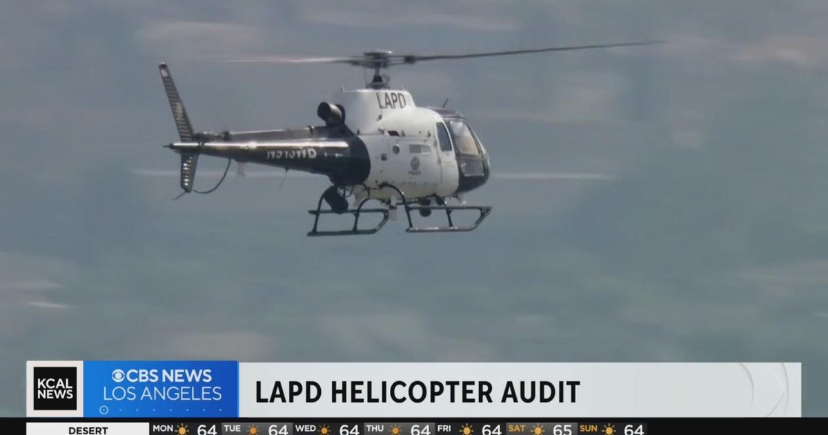 New report raises questions about LAPD's use of helicopters - CBS Los ...