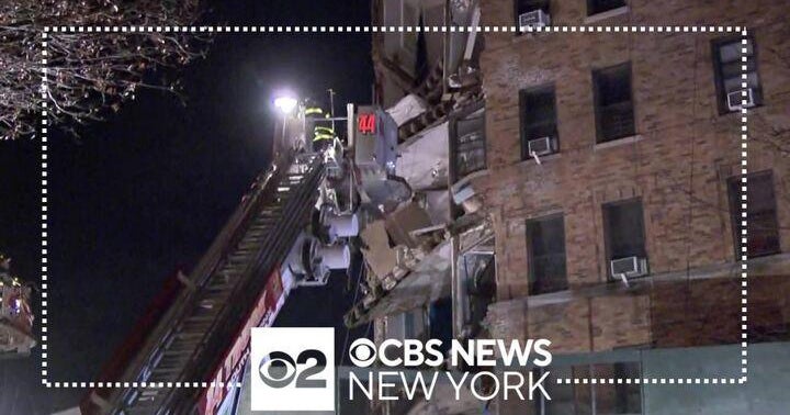 Witnesses describe frightening moments when building partially collapsed in Bronx - CBS New York