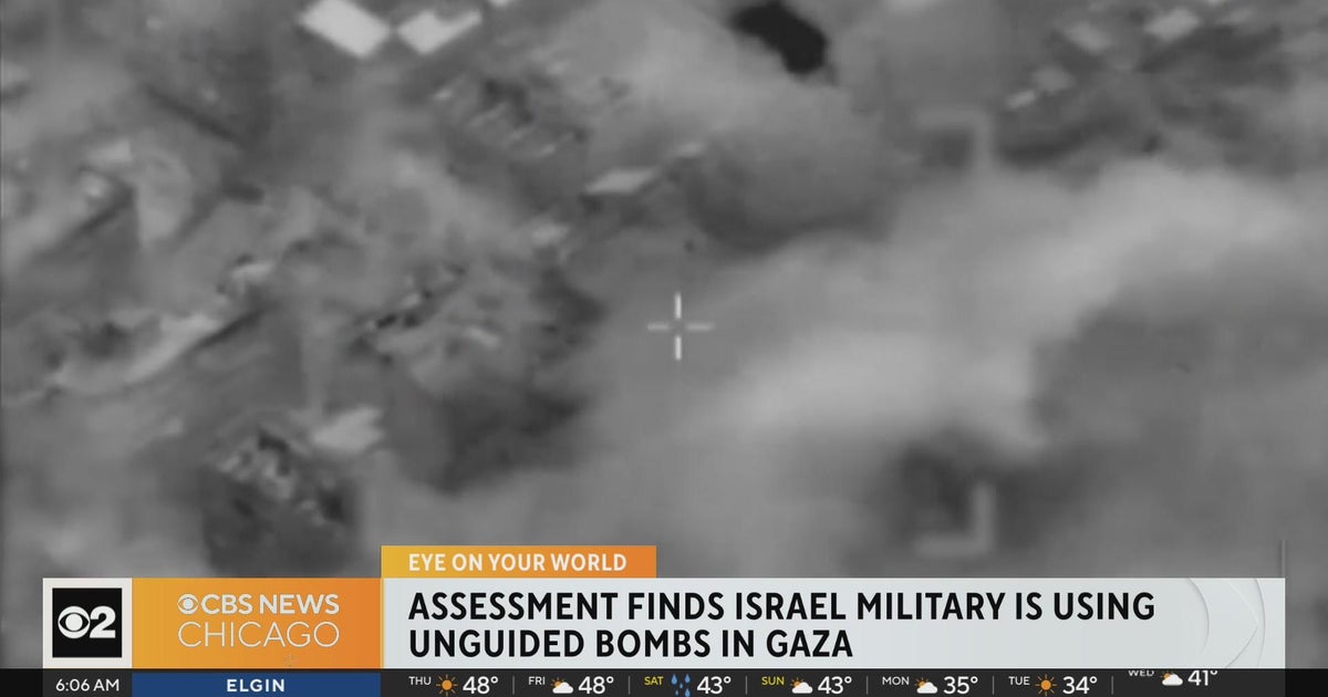 Assessment finds Israel military using unguided bombs in Gaza - CBS Chicago