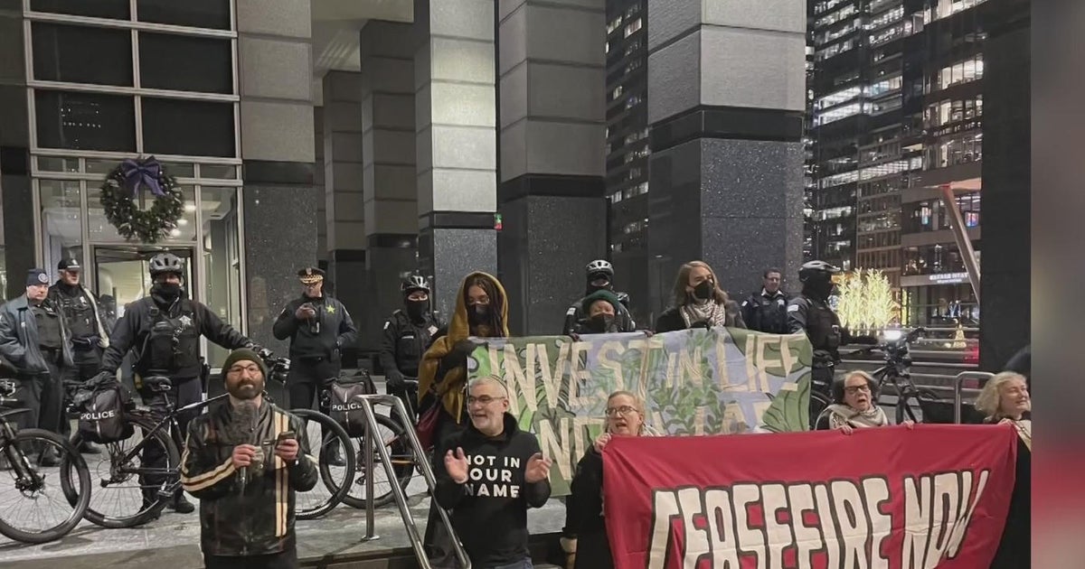 Protests blocks downtown Chicago bridge, calls for cease-fire in Gaza ...