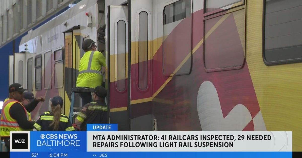 MTA officials provide light rail repair update following discovery of ...