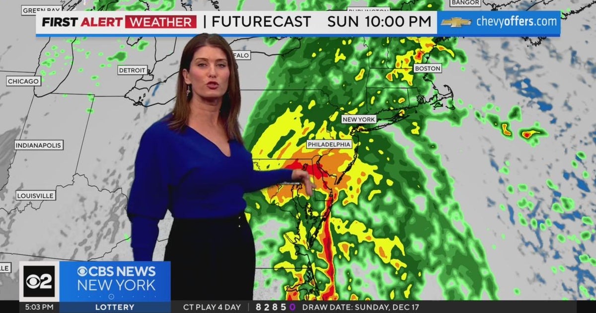 Weather update 5 p.m.: 2-3 inches of rain expected through Monday - CBS ...