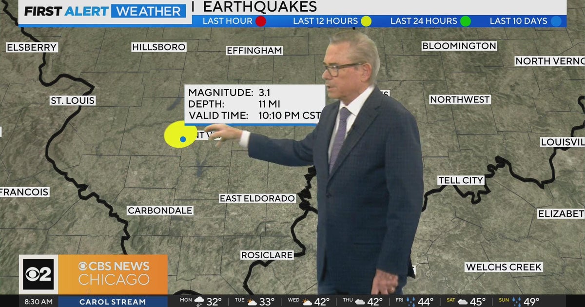3.1 magnitude earthquake confirmed in southern Illinois - CBS Chicago