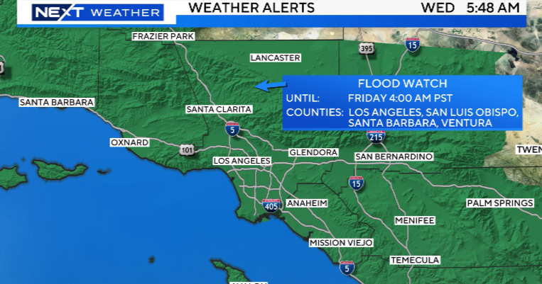 Los Angeles area braces for 3 days of rain, bringing possible flooding ...