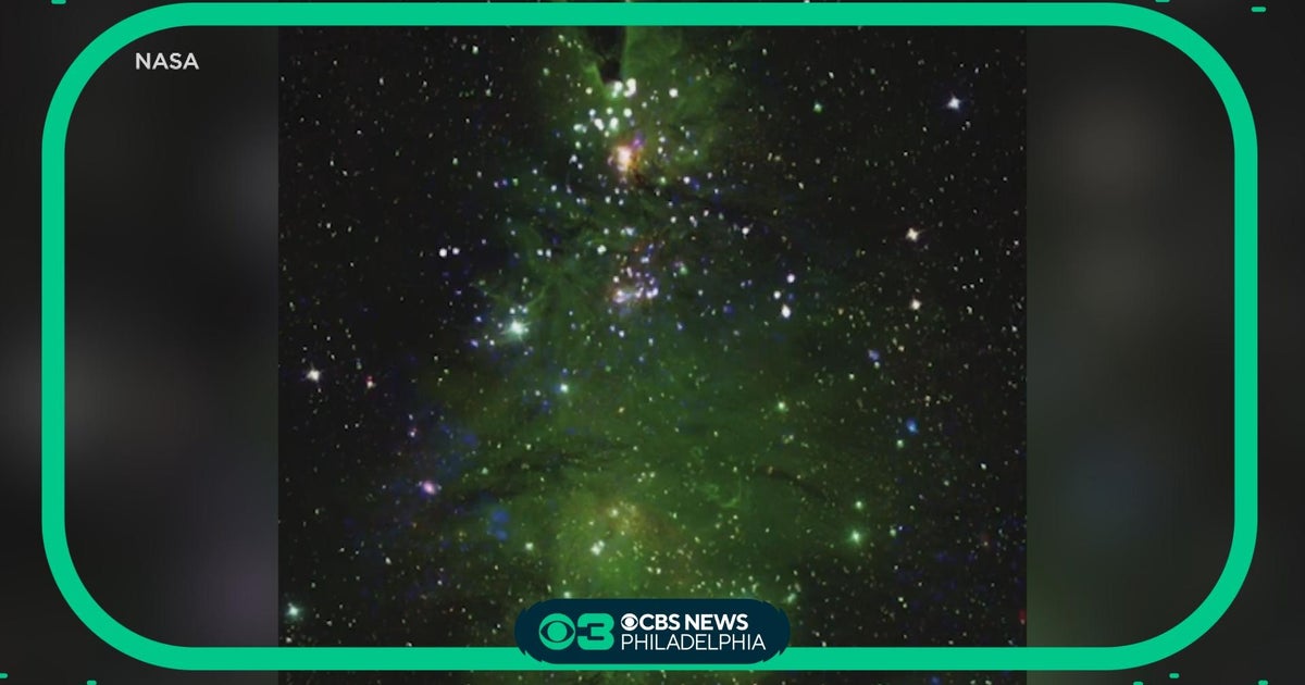 NASA release out of this world Christmas tree images - CBS Philadelphia