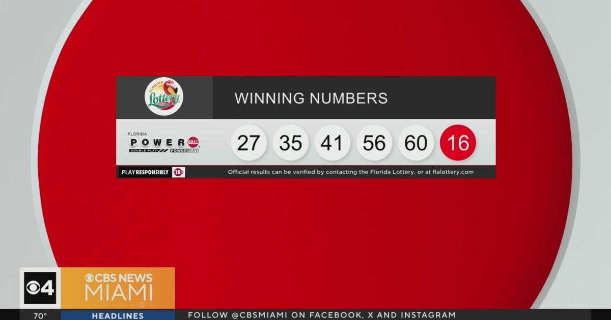No big Powerball winner, jackpot climbs to $620 million - CBS Miami
