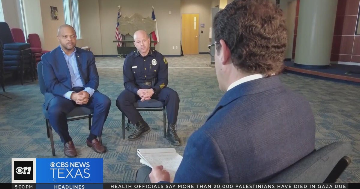 Mayor Eric Johnson and Police Chief Eddie Garcia discuss crime rates in ...