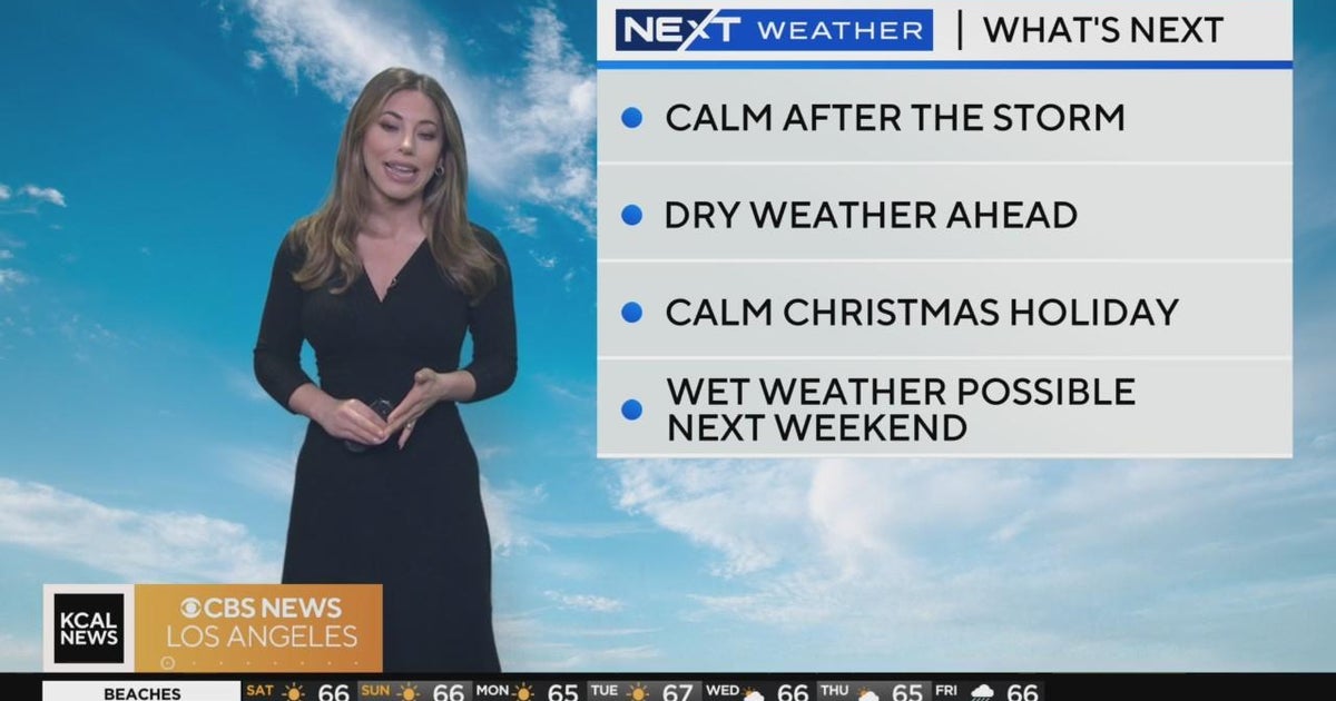 Alex Biston's weather forecast (Dec. 23) - CBS Los Angeles