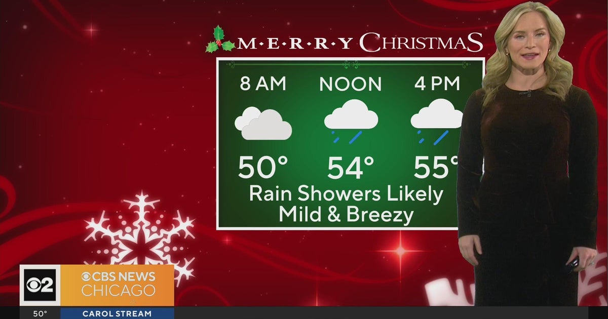 Chicago First Alert Weather: Rainy, mild Christmas Day - CBS Chicago