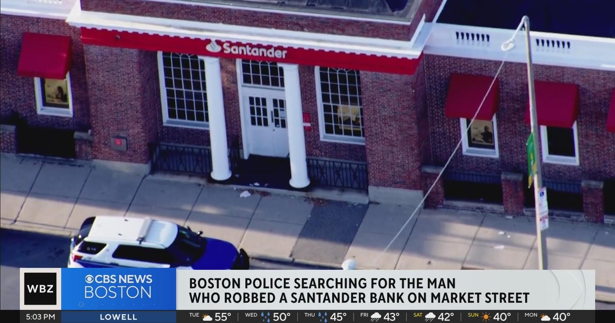 Police searching for suspect in Santander bank robbery - CBS Boston