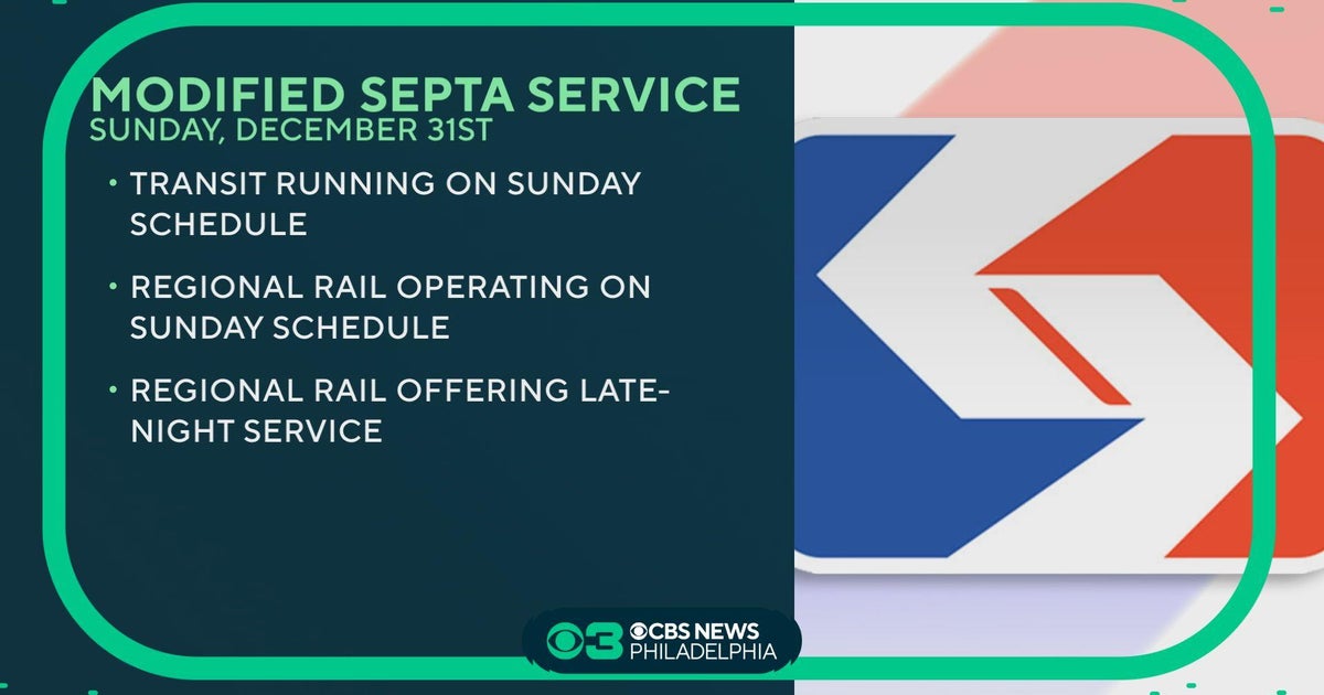 SEPTA to run on modified scheduled on New Year's Eve, New Year's Day ...