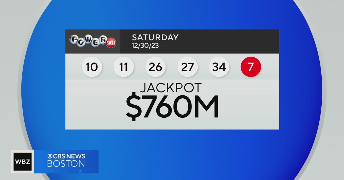 Powerball Winning Numbers Drawn For 760 Million Jackpot Cbs Boston