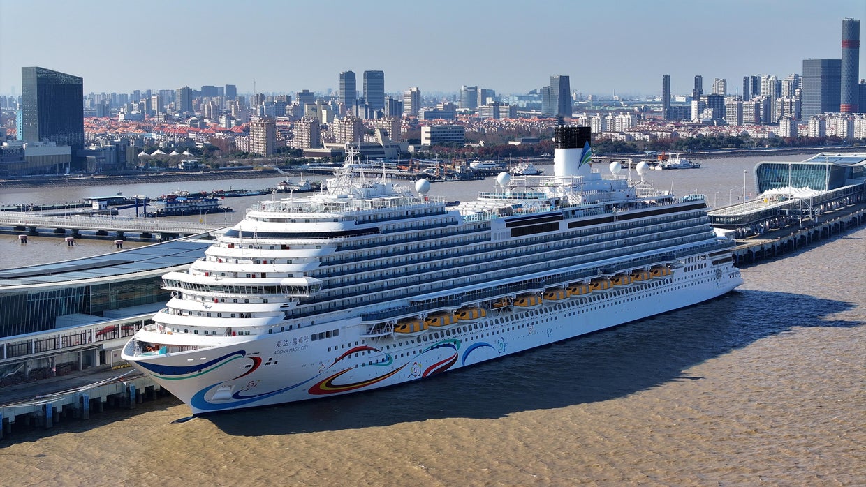 China's first domestically built cruise ship, the Adora Magic City ...
