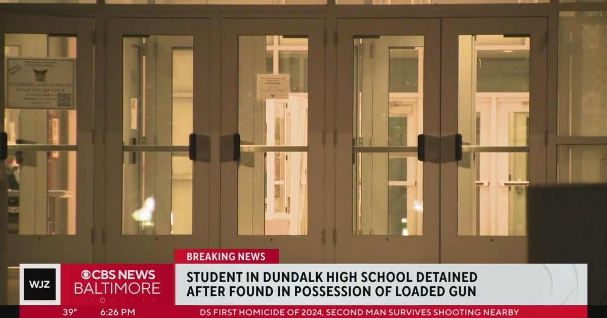 Student in Dundalk High School detained after found in possession of loaded gun - CBS Baltimore