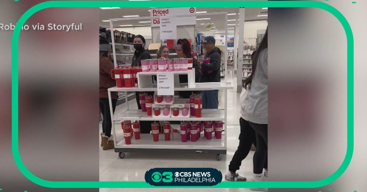 New Target Stanley cups cause mayhem at stores - CBS Philadelphia