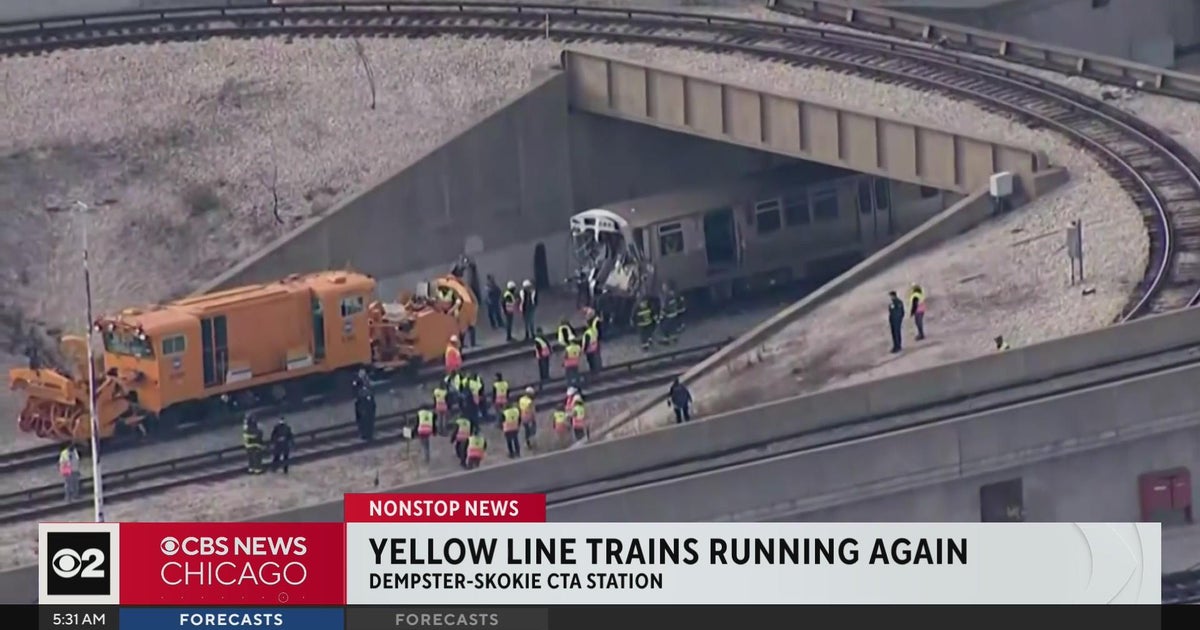 Chicago Yellow Line trains running again - CBS Chicago