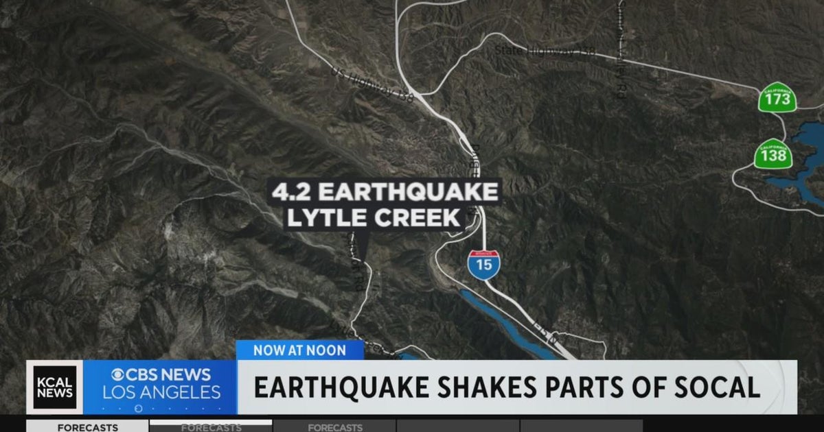 4.2 magnitude earthquake rattles parts of SoCal - CBS Los Angeles