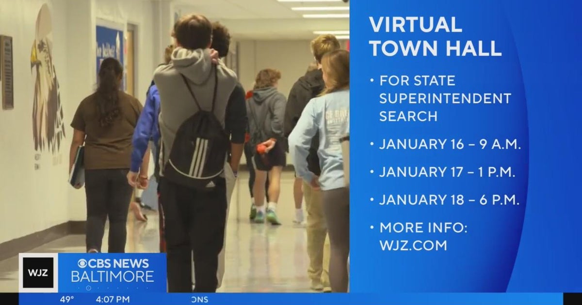 Virtual town hall for State Superintendent input - CBS Baltimore
