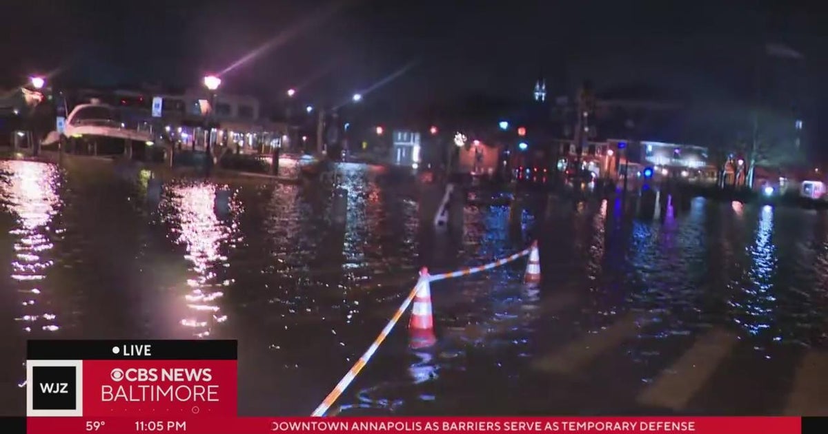 Flooding strikes downtown Annapolis as barriers serve as temporary ...