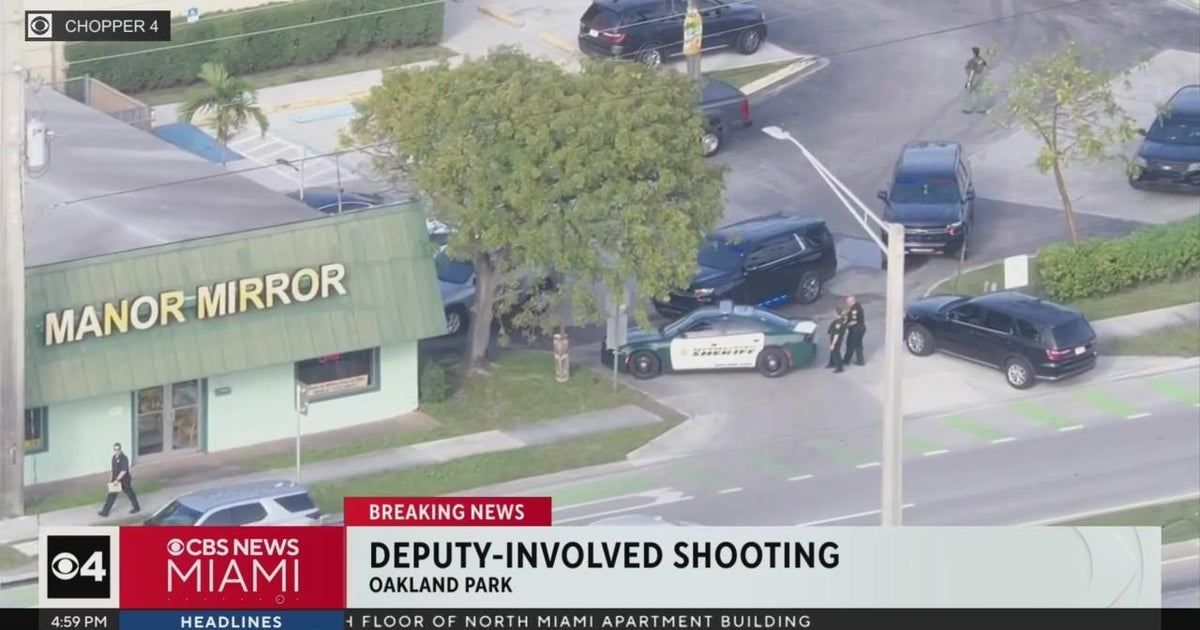 Man Dead Following Deputy Involved Shooting Oakland Park Cbs Miami