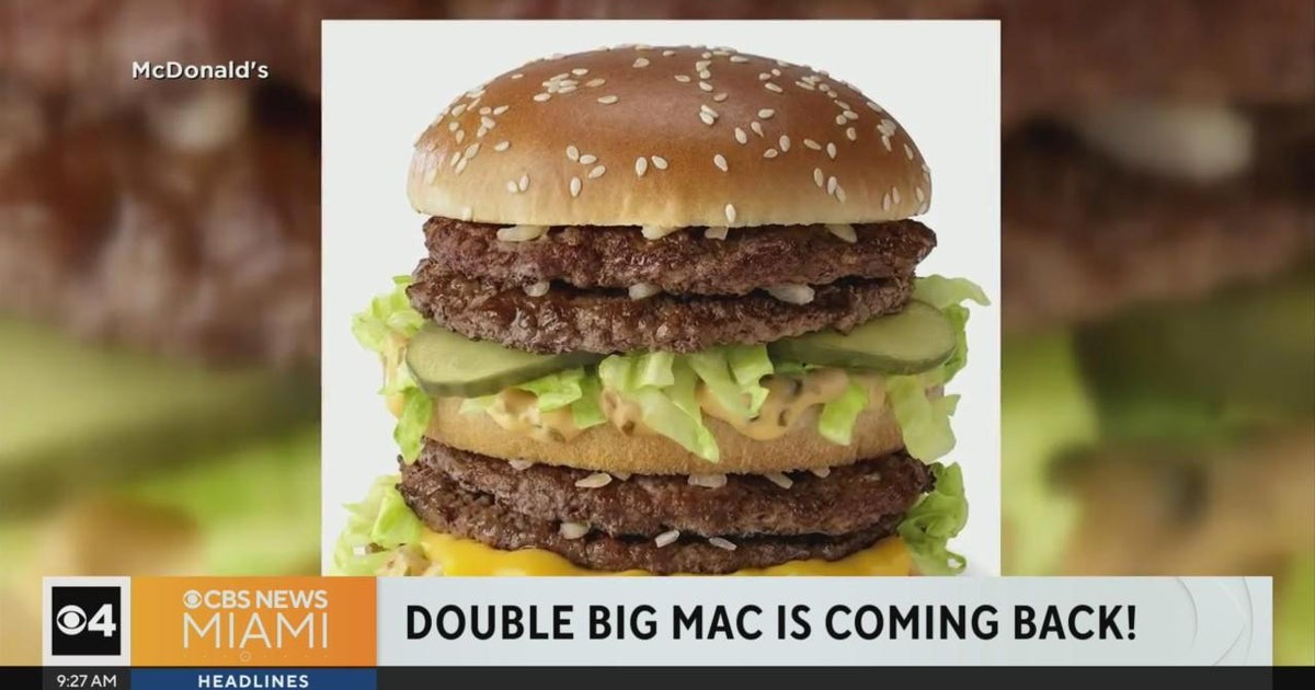 McDonald's is bringing back Double Bic Mac - CBS Miami