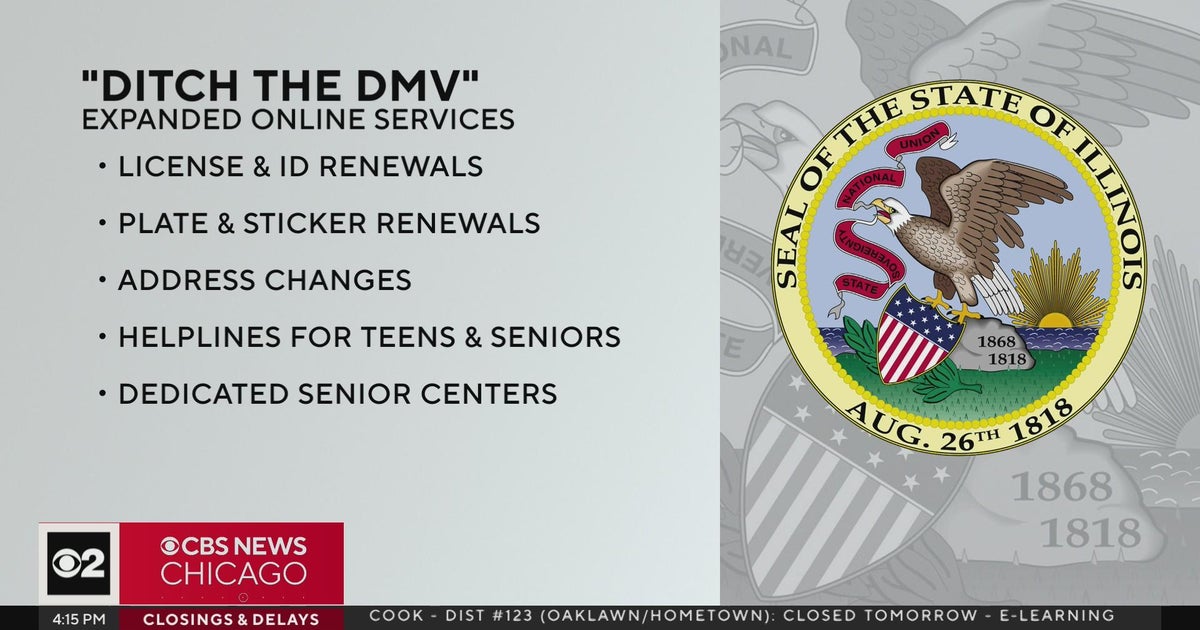 "Ditch the DMV" Illinois expanding online services for drivers - CBS ...