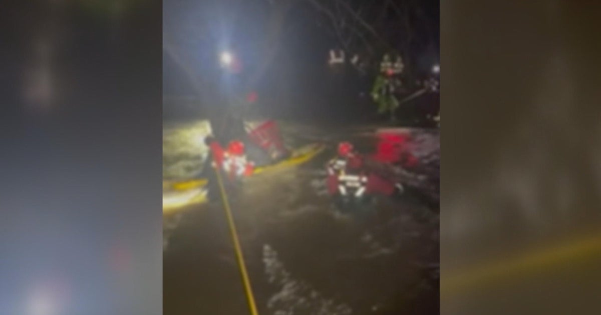 Daring rescue in Delaware County: Rescue crew saves man surrounded by ...