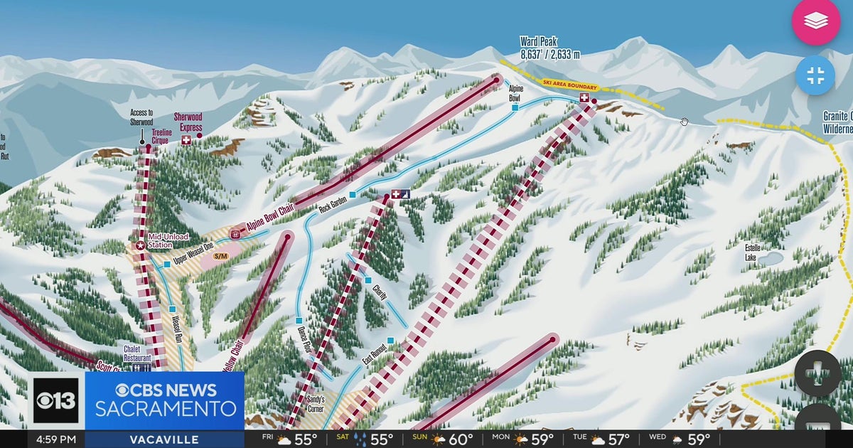 No one injured after avalanche at Alpine Meadows Thursday - CBS Sacramento