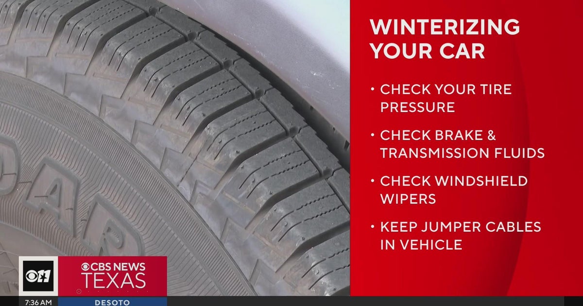 Safety tips if you must be on the road in the wintry mix - CBS Texas