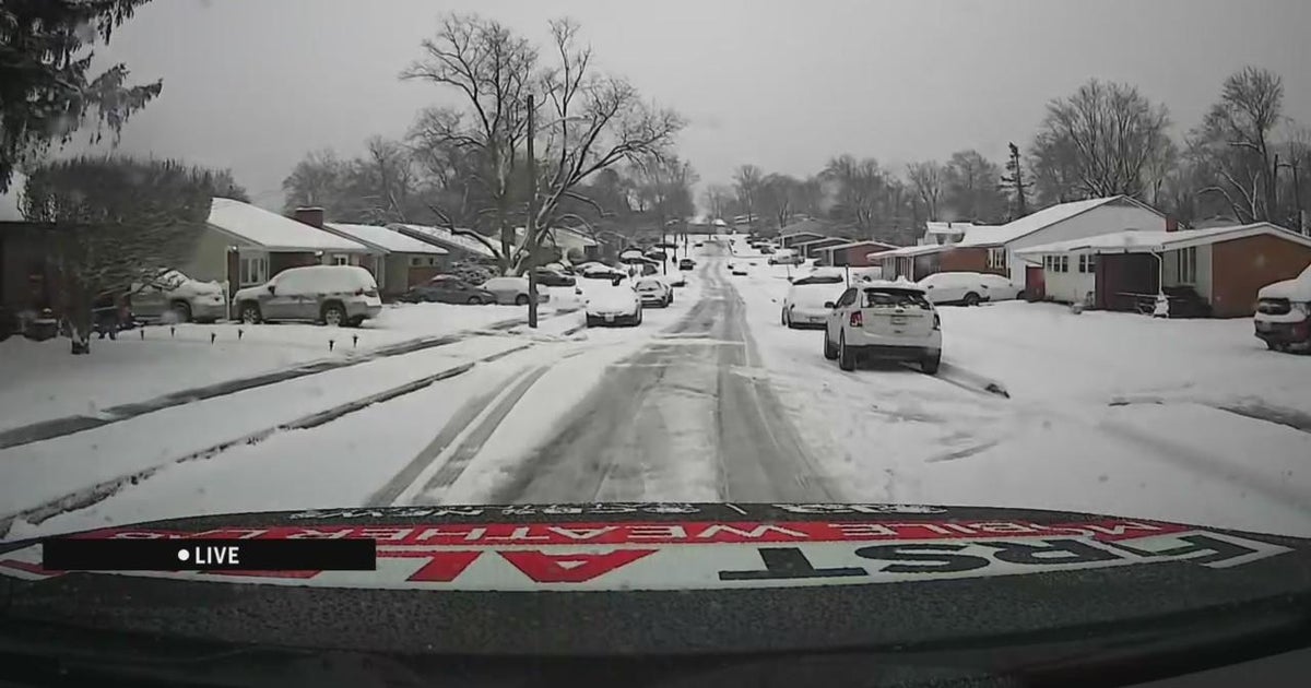 Where's Marty? Hitting the snowy roads in the WeatherLab - CBS Baltimore